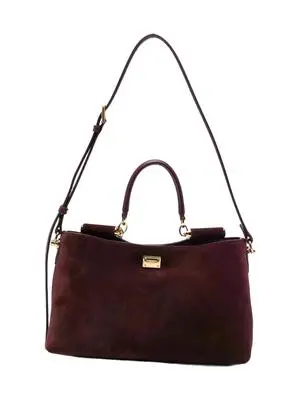 Dolce & Gabbana Sicily Logo-plaque Tote Bag - Red