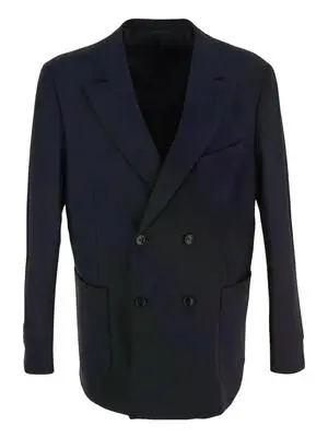 SEVEN GAUGE Double-breasted Blazer - Blue