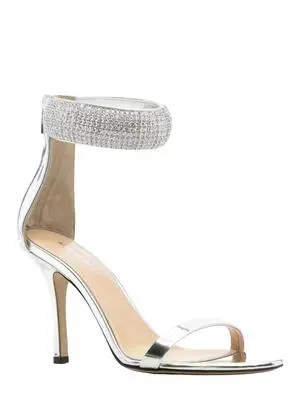 Mach & Mach She's A Lady Heeled Sandals - Silver