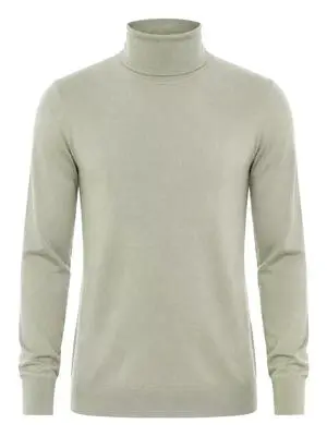 PAOLO PECORA Turtleneck Wool-blend Sweater - Green