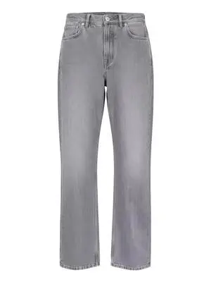 Isaia Button-up Straight-leg Jeans - Grey