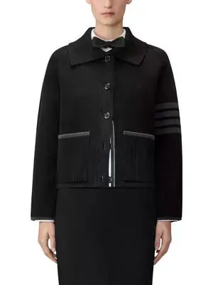 Thom Browne Patch-pocket Jacket - Black