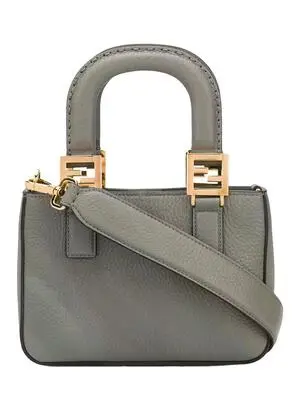 Fendi Mini Ff Motif Tote - Grey