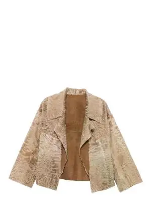 LISKA Textured Notch-lapel Jacket - Neutrals