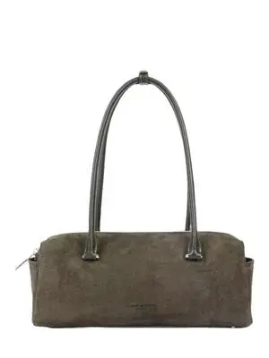 LANCASTER Suede-finish Shoulder Bag - Green