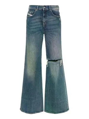 DIESEL® 1978 D-akemi Wide-leg Jeans - Blue