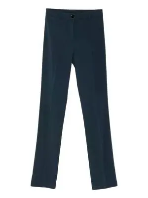 Patrizia Pepe Button-fastening Slim-fit Trousers - Blue