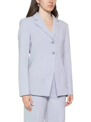 Patrizia Pepe Notched-lapel Blazer - Blue