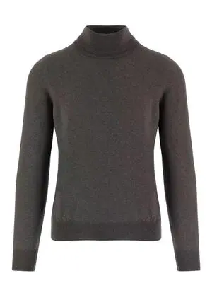 Tagliatore Miles High-neck Wool Sweater - Brown