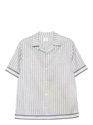 CHE Galliano Border-print Shirt - White