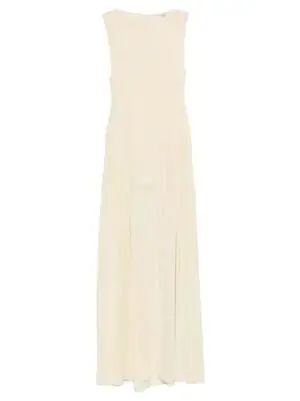 Arcina Ori Audrey Pleated Maxi Dress - Neutrals