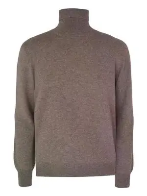Agnona Turtle-neck Sweater - Brown
