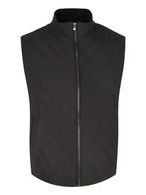 Agnona Quilted High-neck Gilet - Black