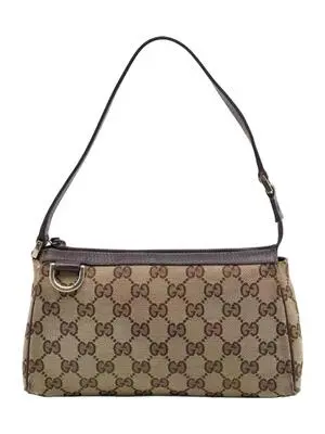 Gucci 2000-2015 Gg Canvas Abbey D Ring Pochette Handbag - Neutrals