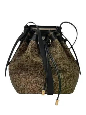Borbonese Drawstring-fastening Bucket Bag - Brown