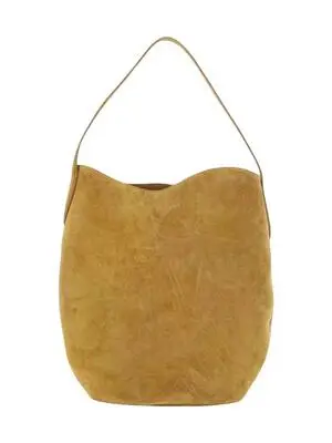 LIFFNER Large Leather Bucket Bag - Neutrals