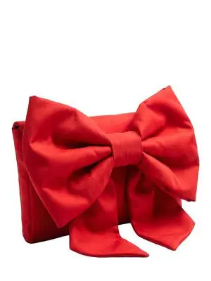 CONCEPT A TROIS Clutch Bag With Bow Detail - Red