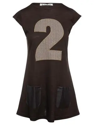 CONQUISTA Tunic With Pocket Detail - Brown