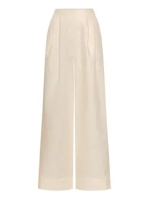 ANDRES OTALORA Andres Otalora Ancestra Linen Wide-Leg Trousers