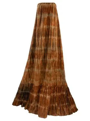 LILABARE Strapless Hand-dyed Maxi Dress - Multi