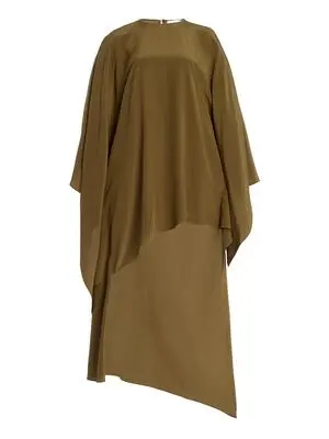 MICHAEL KORS Michael Kors Collection Asymmetric Silk Crepe De Chine Kaftan Top