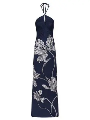 ANDRES OTALORA Halter Maxi Dress - Print