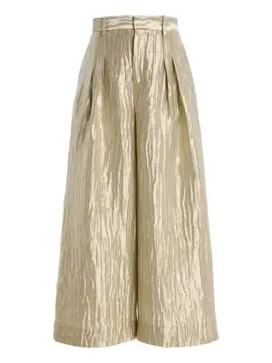 Rosie Assoulin Wide Leg Pants - Silver