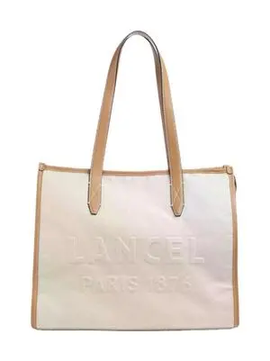 LANCEL Jour De Leather-trim Canvas Tote Bag - Neutrals
