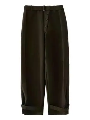 Studio Nicholson Faron Belted Trousers - Brown