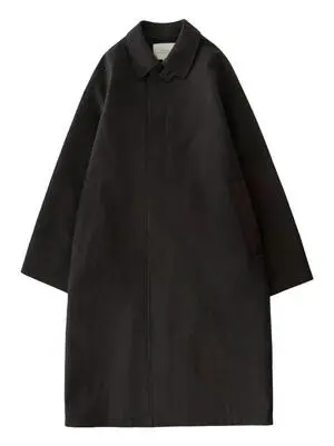 Studio Nicholson Crowe Wool-cotton Twill Coat - Brown