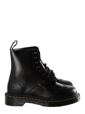 Dr. Martens 1460 Pascal Ri Wingtip-panel Lace-up Boots - Black