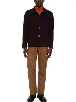 Sandro Button-up Jacket - Brown