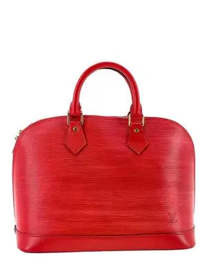 LOUIS VUITTON Epi Leather Alma Pm Satchel - Red