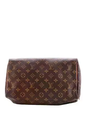 LOUIS VUITTON Speedy Handbag Monogram Canvas 30 Satchel - Brown