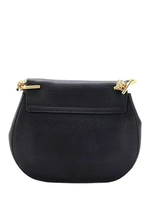 Chloé Drew Leather Small Crossbody Bag - Black