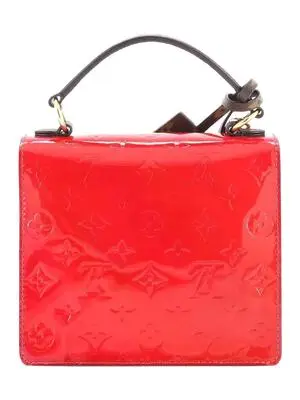 LOUIS VUITTON Spring Street Nm Handbag Monogram Vernis With Monogram Canvas And Epi Leather Shoulder Bag - Red