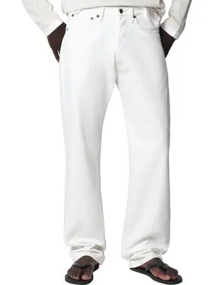 Prada Cotton Denim Jeans With Distressed Effect - White