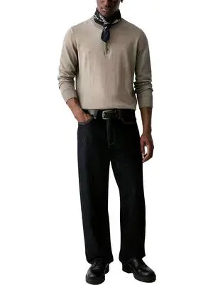 Rag & Bone Henley-neck Sweater - Neutrals