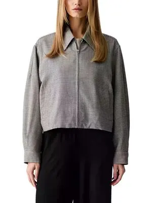 Rag & Bone Check-pattern Draped-panel Jacket - Neutrals