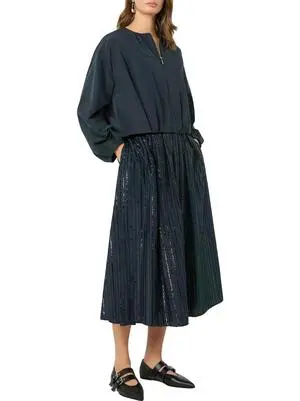 Max Mara Cropped Zip-up Jacket - Blue