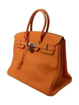 Hermès 35 Birkin Tote Bag - Orange