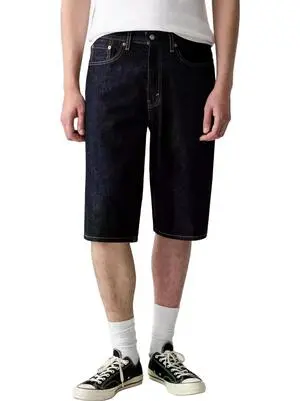 LEVI'S 470 Logo-patch Denim Shorts - Blue