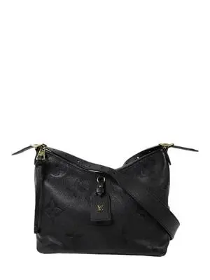 LOUIS VUITTON Carryall Pm Monogram Empreinte Shoulder Bag Black