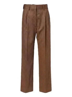 BLAZÉ MILANO Tailored Trousers - Brown