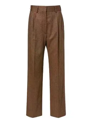 BLAZÉ MILANO Tailored Trousers - Brown
