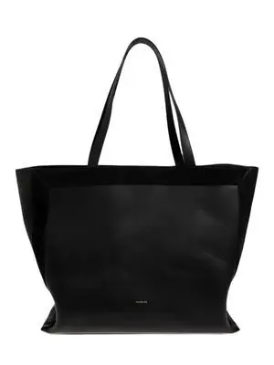 WANDLER Leather Tote Bag - Black