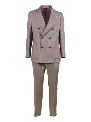 TOMBOLINI Zero Gravity Double-breasted Linen Suit - Pink