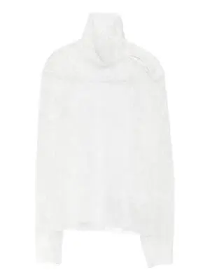 Patrizia Pepe Lace Button-detail Top - White