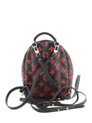 LOUIS VUITTON Palm Springs Limited Edition Monogram Infrarouge Mini Backpack - Red