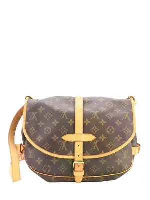 LOUIS VUITTON Monogram Canvas Saumur 30 Crossbody Bag - Brown